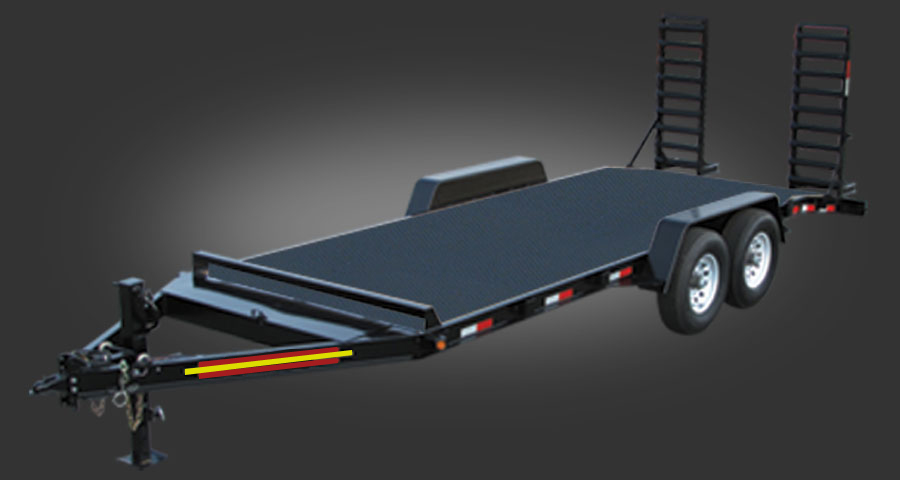 16,000 GVWR _ Super Duty 20 ft. Diamond Floor Equipment Trailer ...